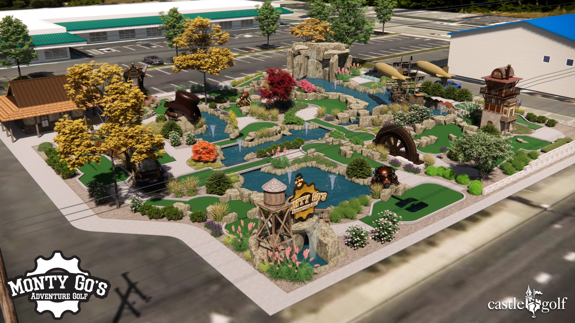 Gears of Steampunk Adventure Golf